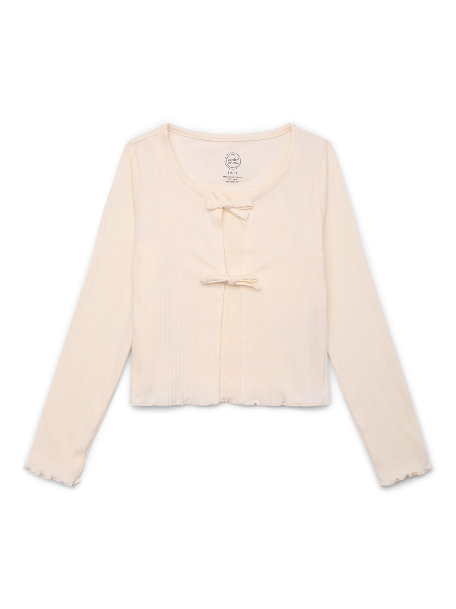 Wonder Nation Tween Girls Long Sleeve Cami-Cardi Set, Sizes 4-18 ...