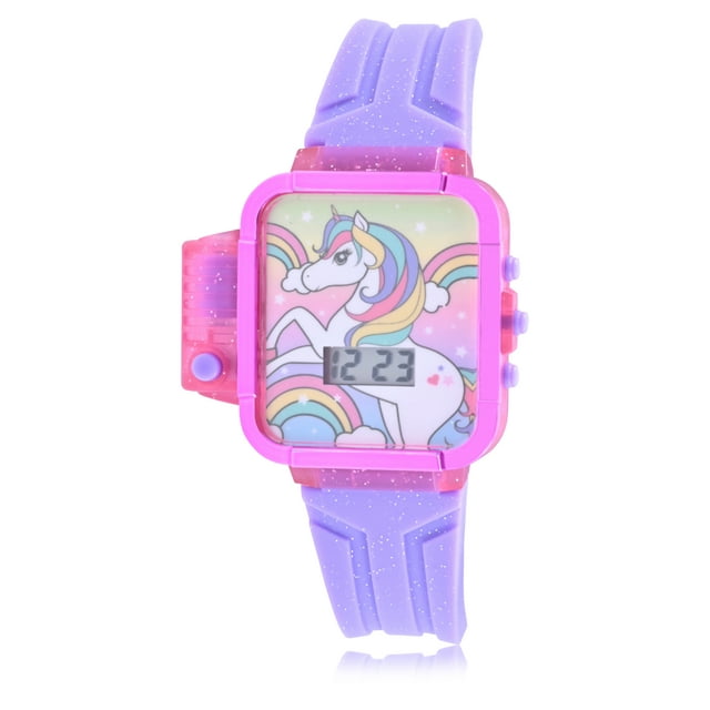 Wonder Nation "Unicorn" Childrens LCD Watch with Flashlight in Purple ...