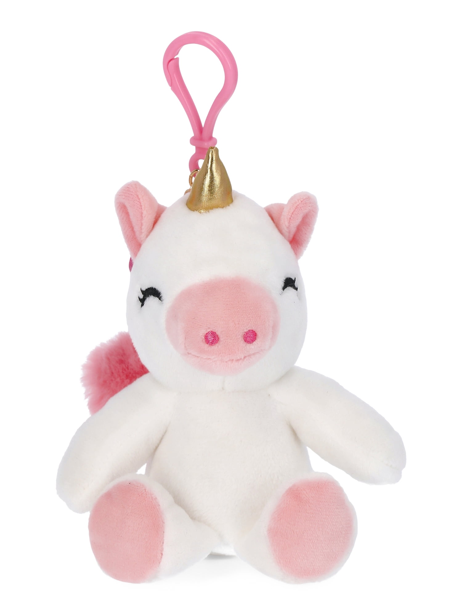 Wonder Nation Unicorn Plush Keychain, Ivory - Walmart.com