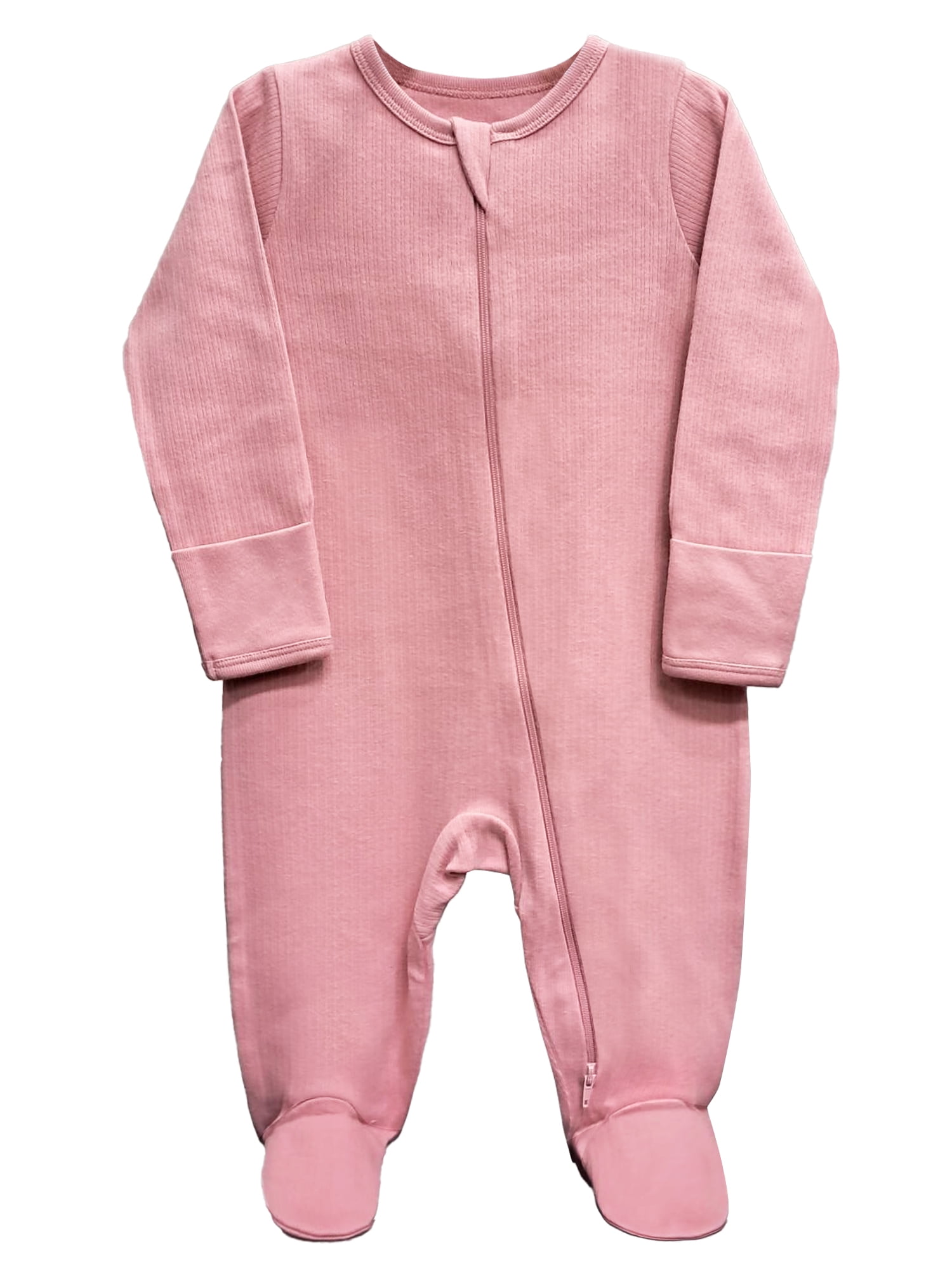 Wonder Nation Unisex Baby Zip Front Sleep N Play Pajamas, Preemie-6/9 ...