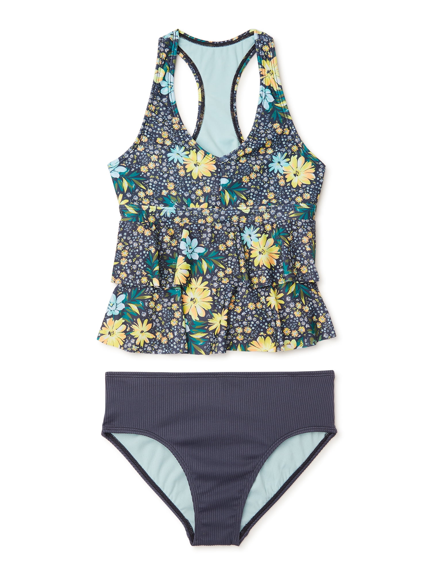 Wonder Nations Girls Bouquet Blooms Tankini Swimsuit with UPF 50 ...