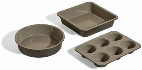Wonder Oven Baker’s Kit – 3-Piece Toxin-Free Ceramic Nonstick Bakeware ...