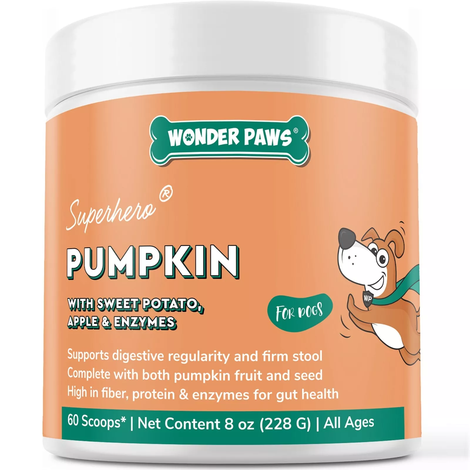 Organic Pumpkin for Dogs-Apple,Sweet Potato & Enzymes-Digestion,Stool ...