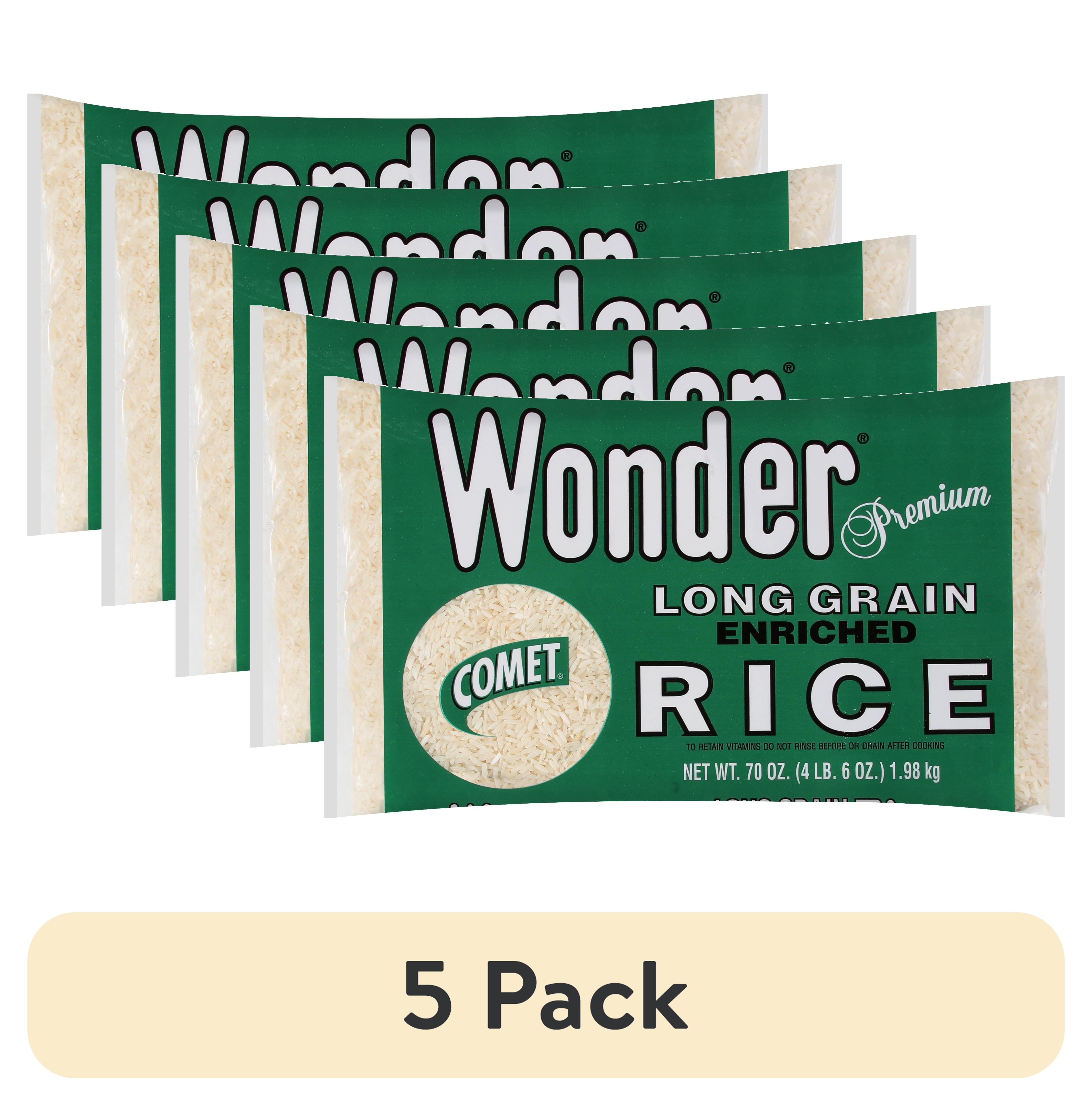 (5 pack) Wonder Premium Rice, Gluten Free Long Grain Enriched White ...
