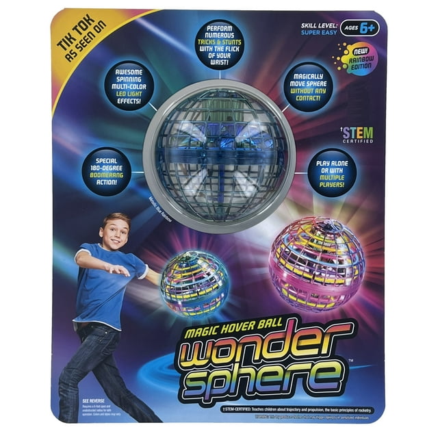 Wonder Sphere Magic Hover Ball - Blue Floating Space Toy - Walmart.com