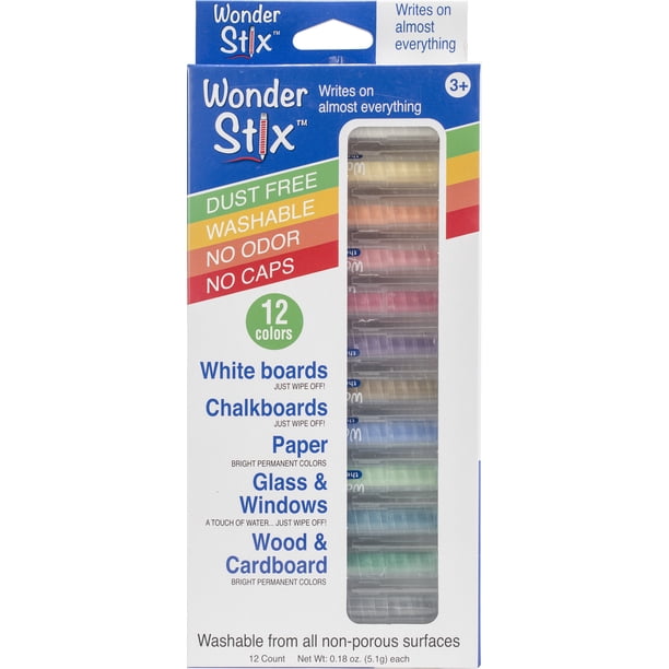 Wonder Stix Crayons 12/Pkg-Assorted Colors - Walmart Business Supplies