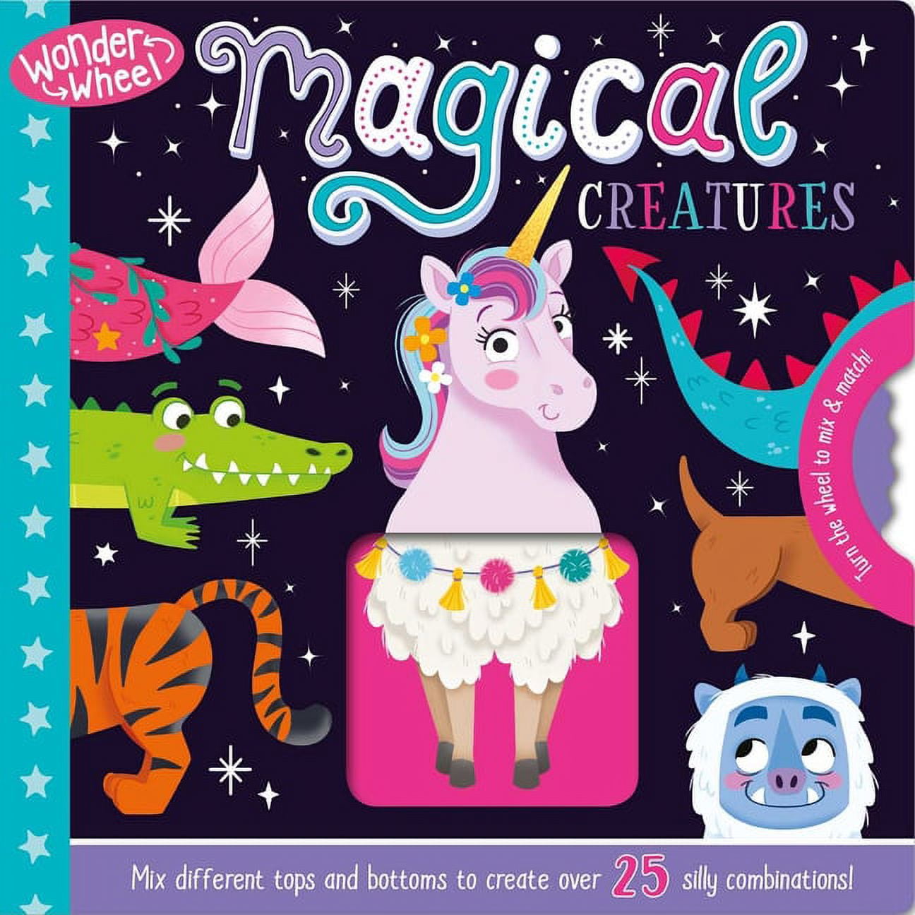 Wonder Wheel Magical Creatures : Mix and Match Board Book (Board book ...