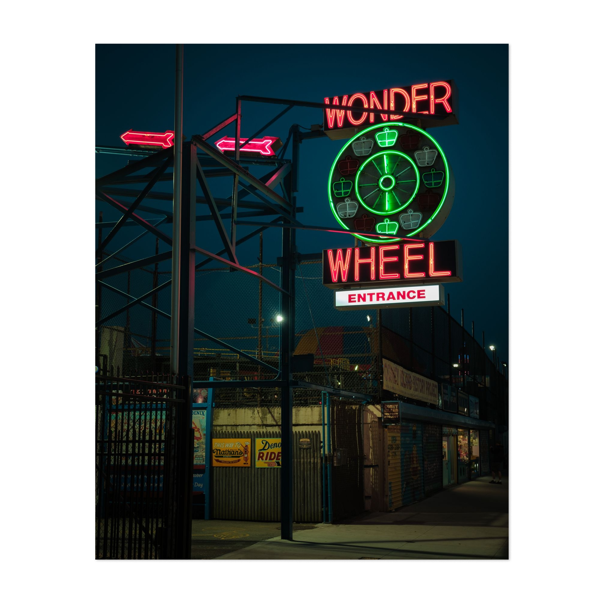 Wonder Wheel Neon, Coney Island - Brooklyn New York Photography ...