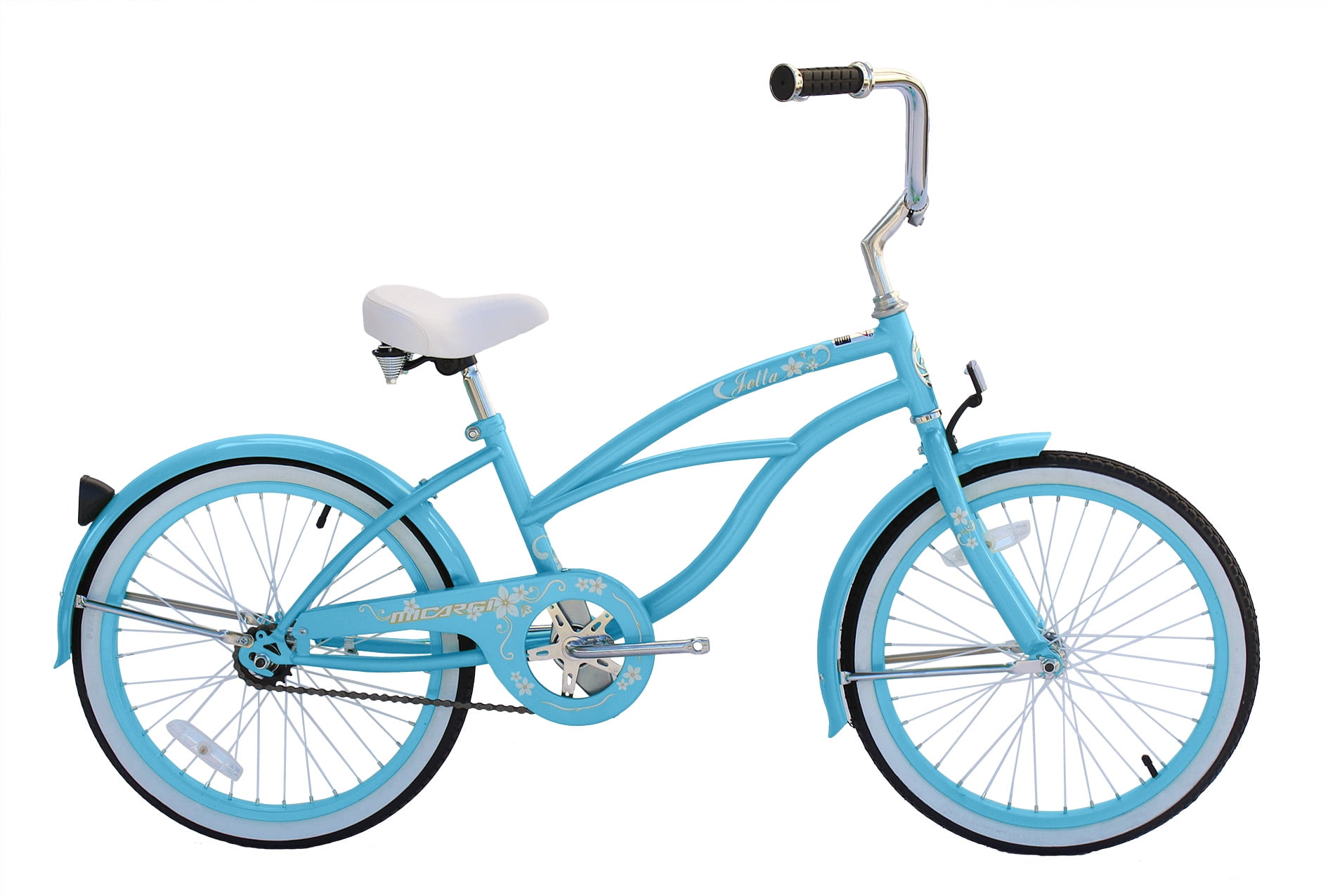 Wonder Wheels 20" Beach Cruiser Single Speed Bicycle, Bike, Baby Blue ...