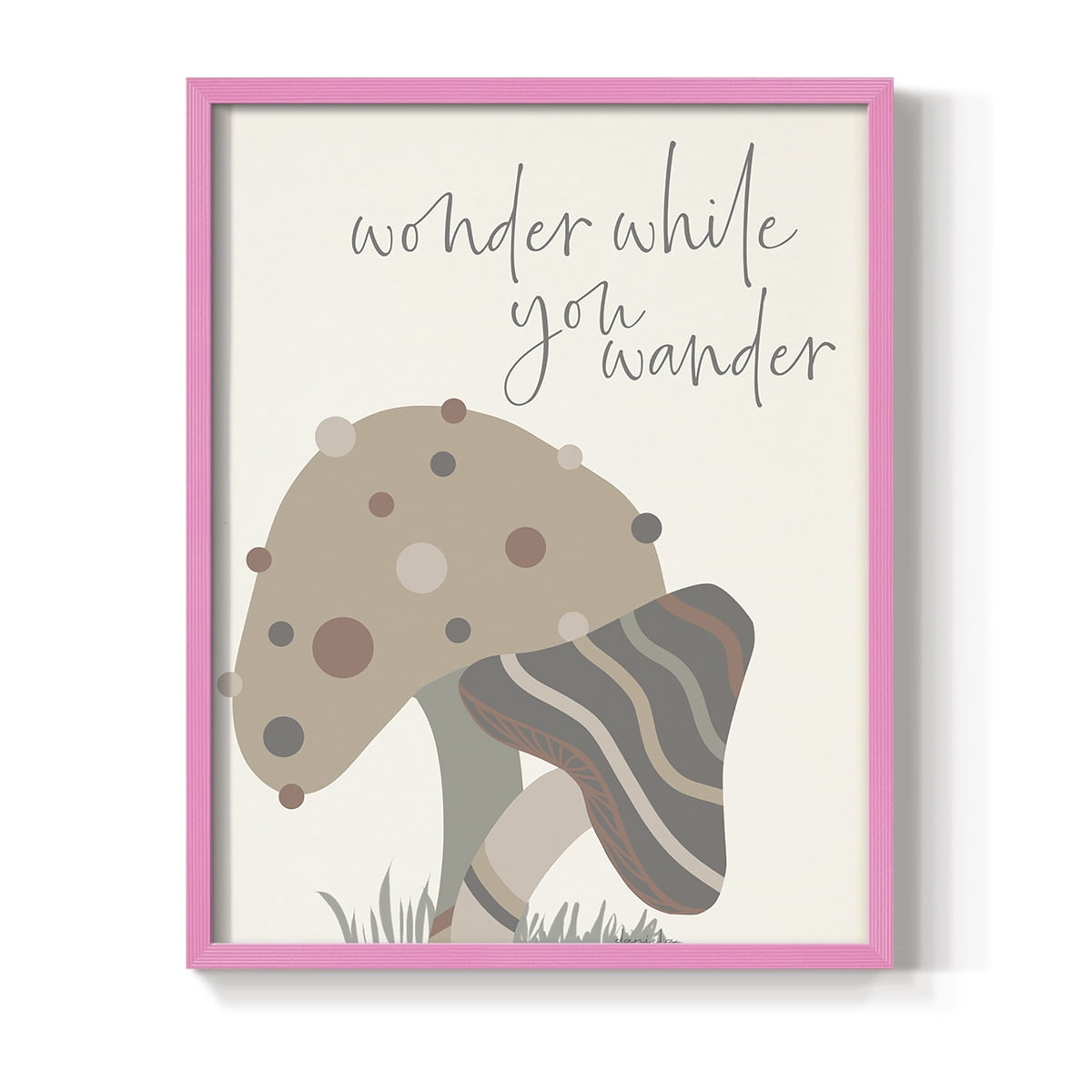 Wonder While you Wander Framed Print - Solid Wood in Single Picture ...