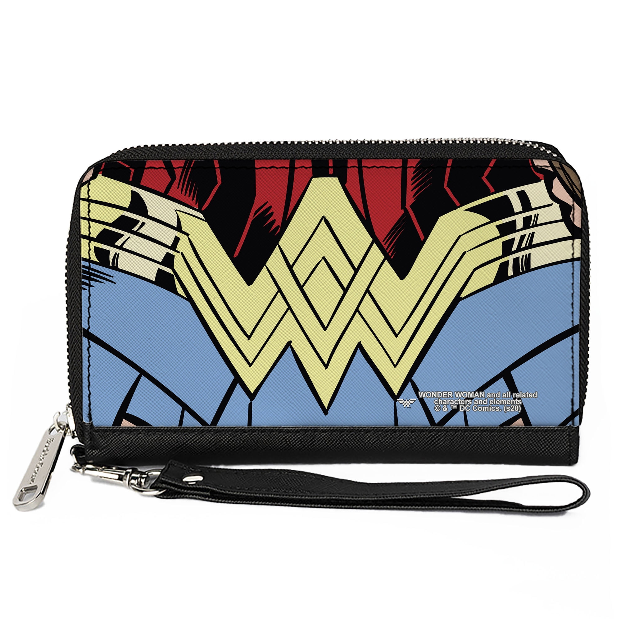 DC Comics Wallet, Zip Around, Wonder Woman 1984 WW Belt Logo Close Up, Vegan Leather - Walmart.com