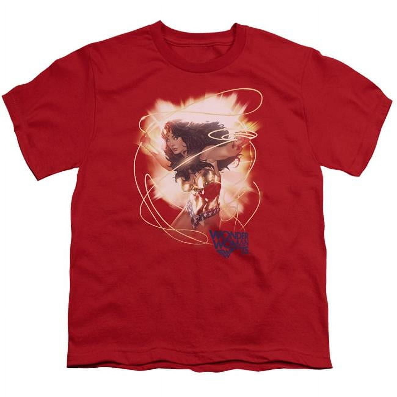Trevco Sportswear JLA716-KT-3 Wonder Woman 75th Burst Youth Short ...