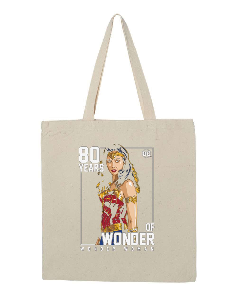Wonder Woman 80 Years Heroic Legacy Comic Art Tote Bag for Comic Fans ...