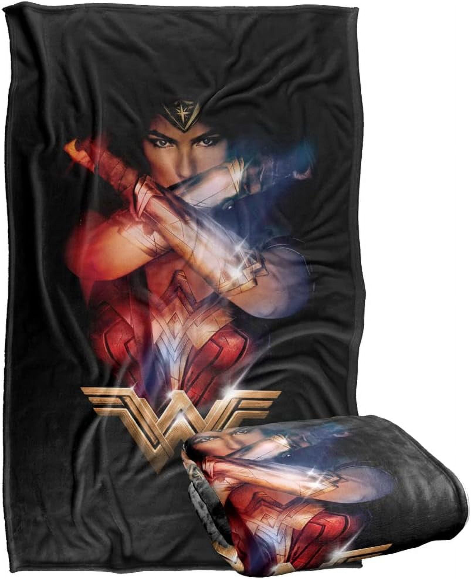 Wonder Woman Arms Crossed Silky Touch Super Soft Throw Blanket 36" x 58 ...