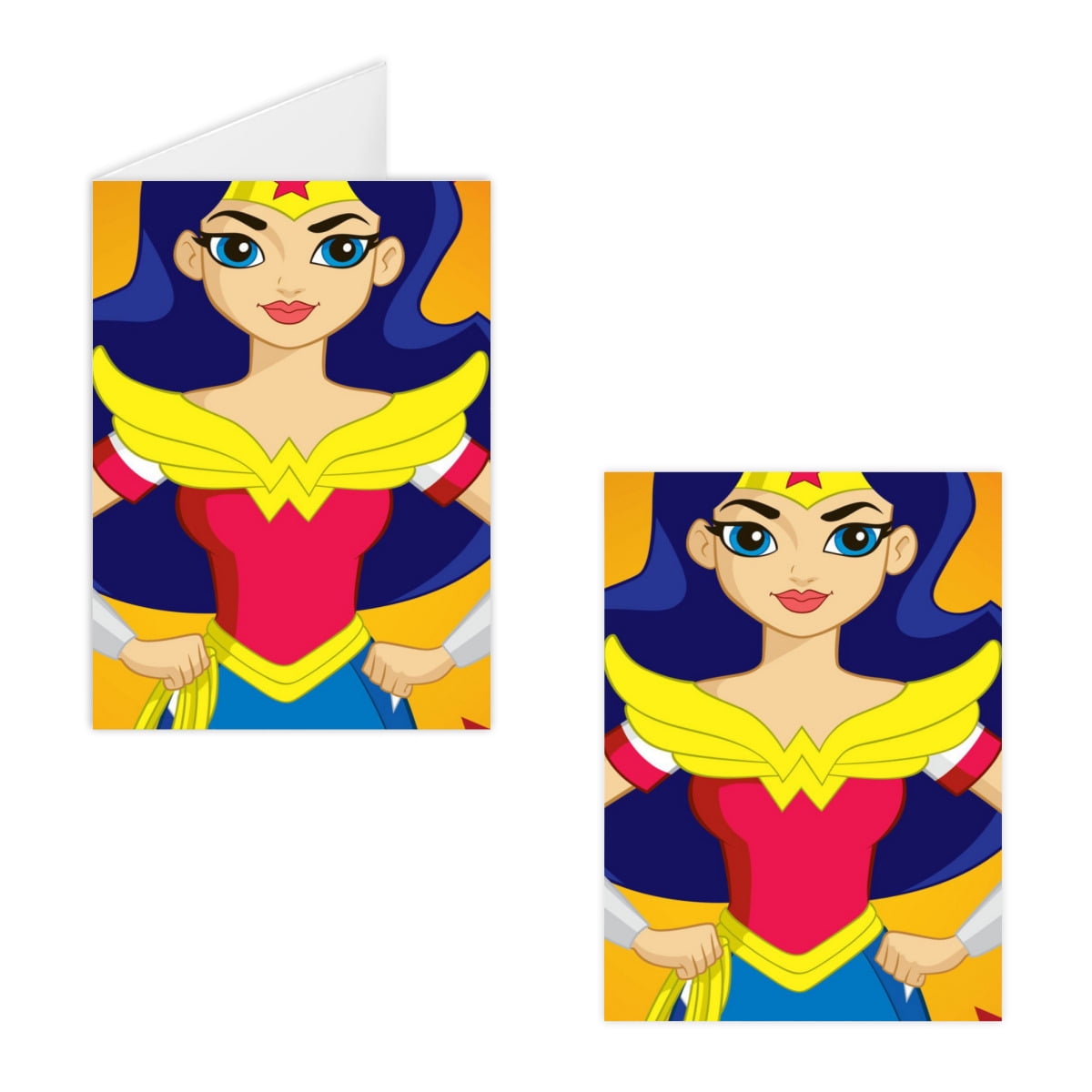 Wonder Woman Cards and Envelopes Greeting Cards with Envelopes Blank ...