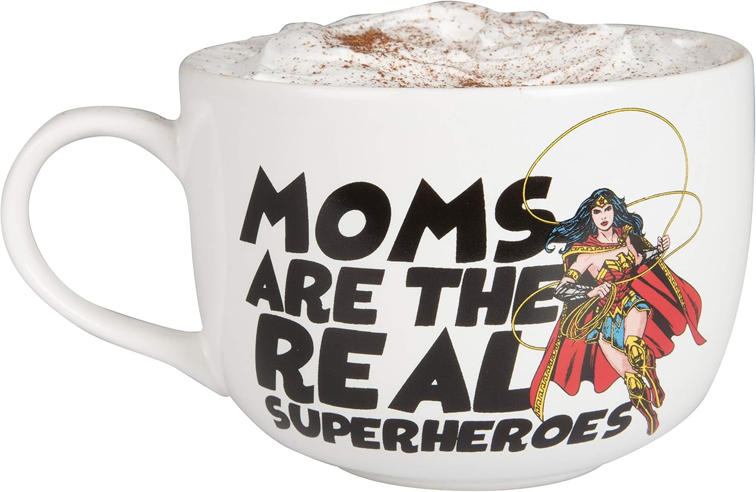 Wonder Woman Coffee Latte Mug, 15oz - Moms Are The Real Superheroes ...