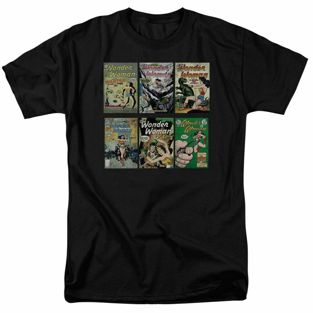Wonder Woman Comic Book Covers T Shirt Licensed Comic Book Movie Tee ...
