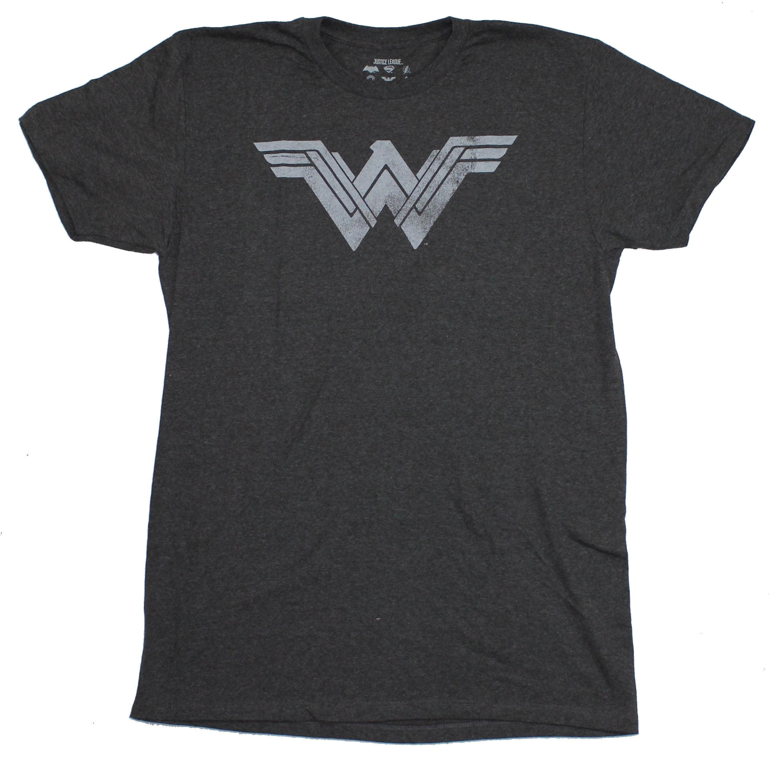 Wonder Woman DC Comics Mens T-Shirt - Distressed Gray Style Logo Image ...