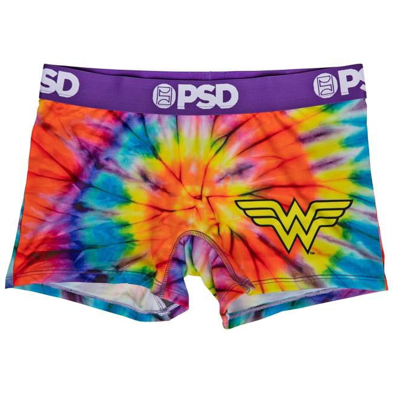 Wonder Woman DC Wonder Woman Symbol Tie Dye Microfiber Blend Boy Shorts ...