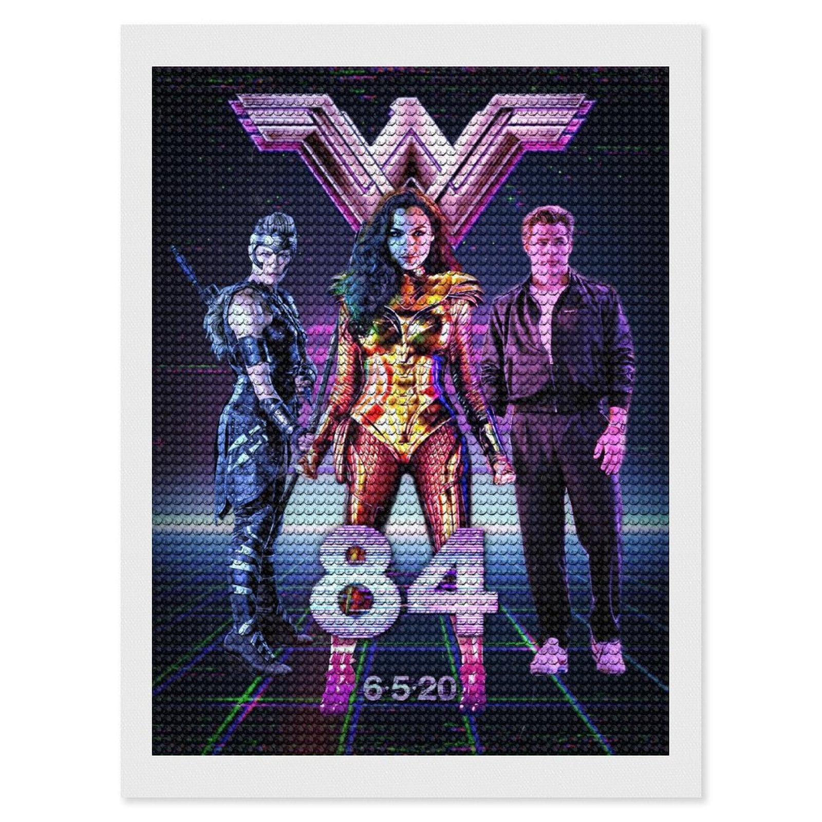 Wonder Woman Diamond Arts Kits for Adults Diamond Art Gem Art Painting ...