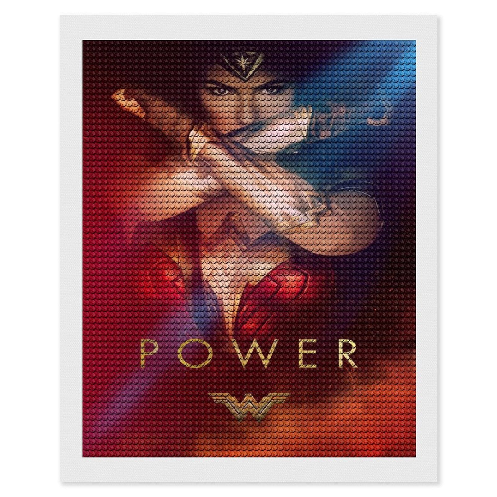 Wonder Woman Diamond Arts Kits for Adults Diamond Art Gem Art Painting ...
