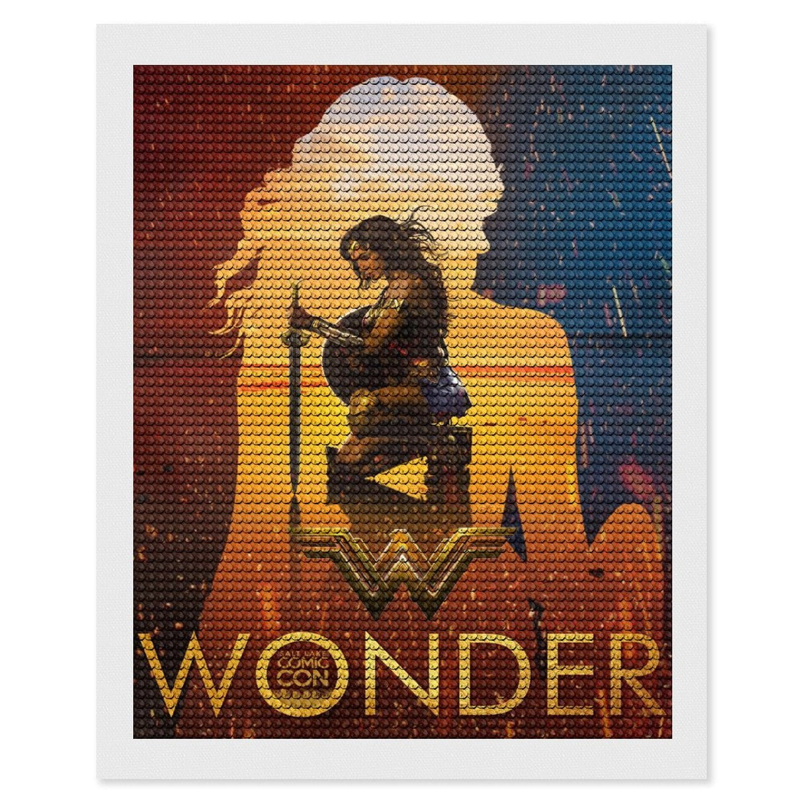 Wonder Woman Diamond Arts Kits for Adults Diamond Art Gem Art Painting ...