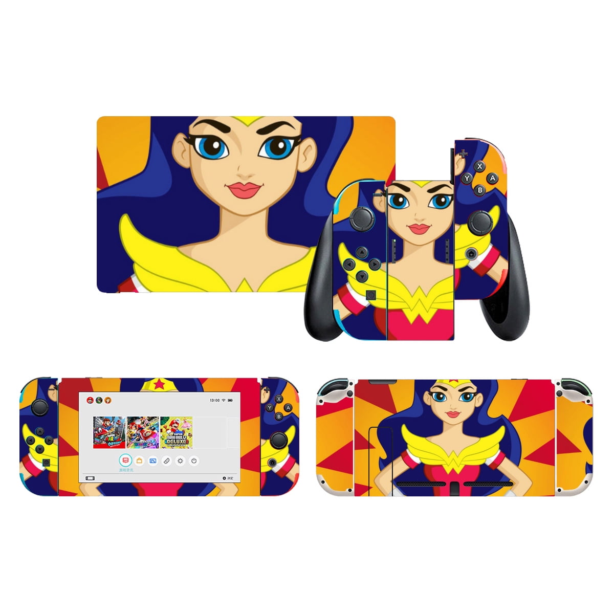 Wonder Woman Game Switch Skin - Anime Cartoon Game Sticker, No Bubble ...