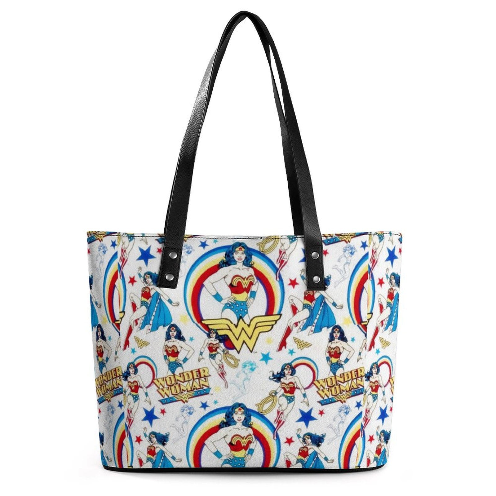Wonder Woman Handbag For Women Leather Shoulder Bag Casual Big Capacity ...