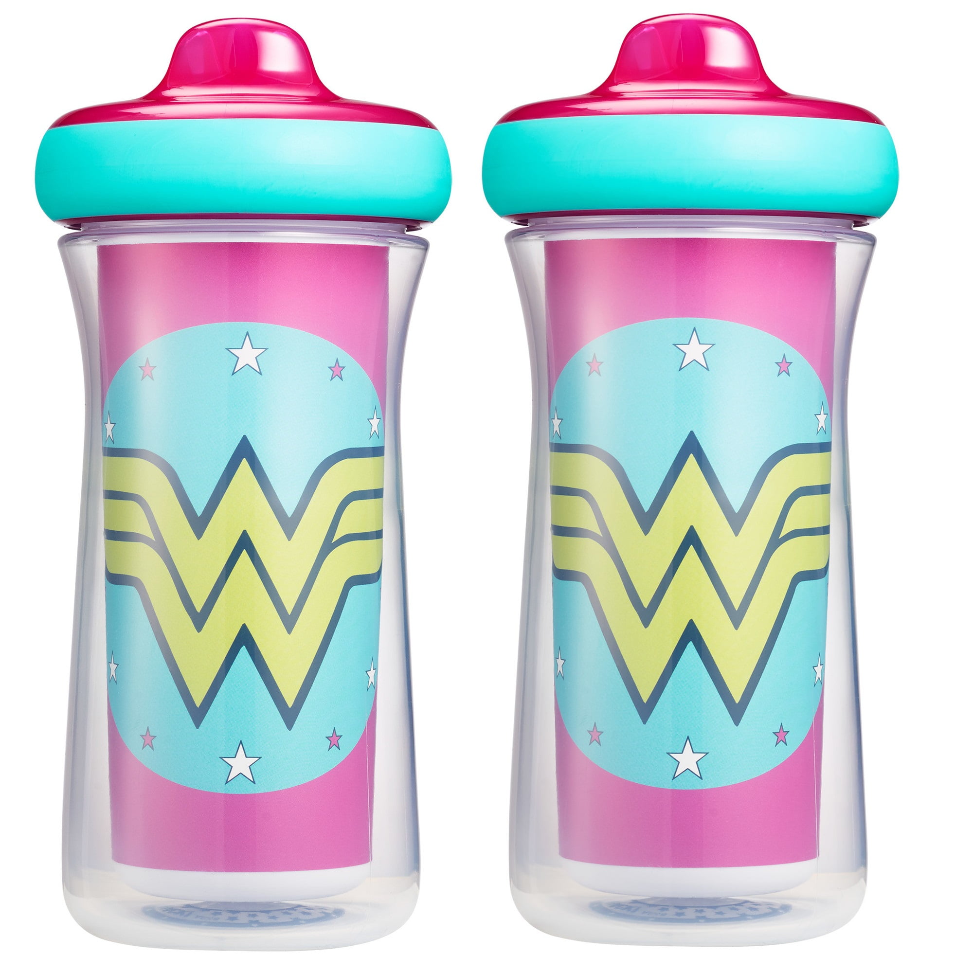 Wonder Woman ImaginAction Insulated Hard Spout Sippy Cups 9 Oz - 2 Pack ...