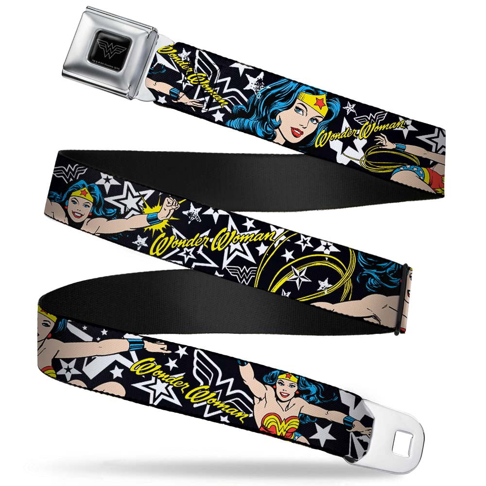 Wonder Woman Logo Reverse Brushed Silver 1.0" Cam Wonder Woman ...