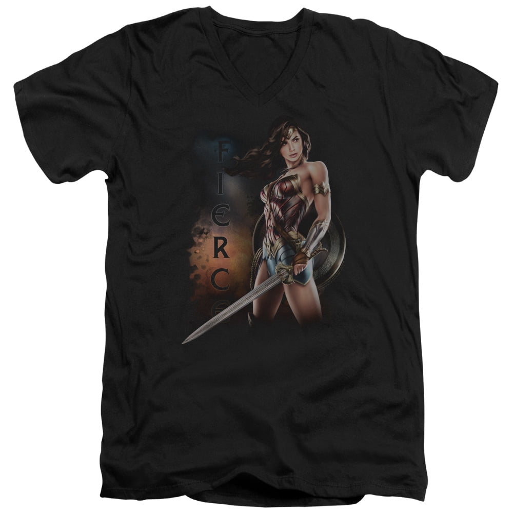 Wonder Woman Movie - Fierce - Slim Fit V Neck Shirt - Large - Walmart.com