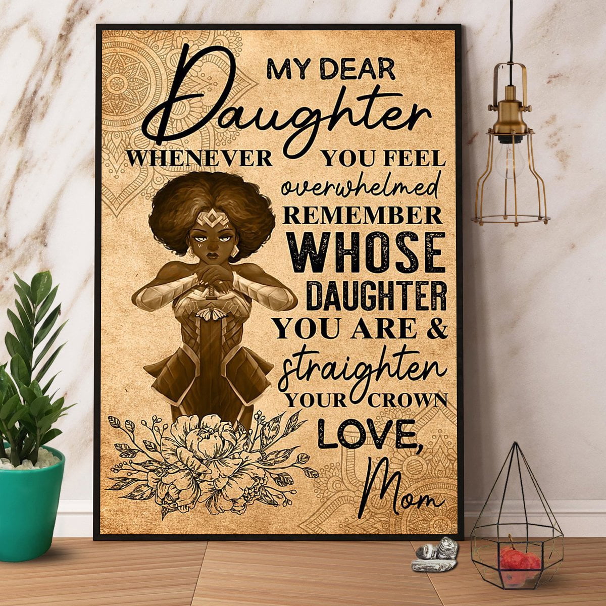 Wonder Woman My Dear Daughter Straighter Your Crown Vertical Paper ...