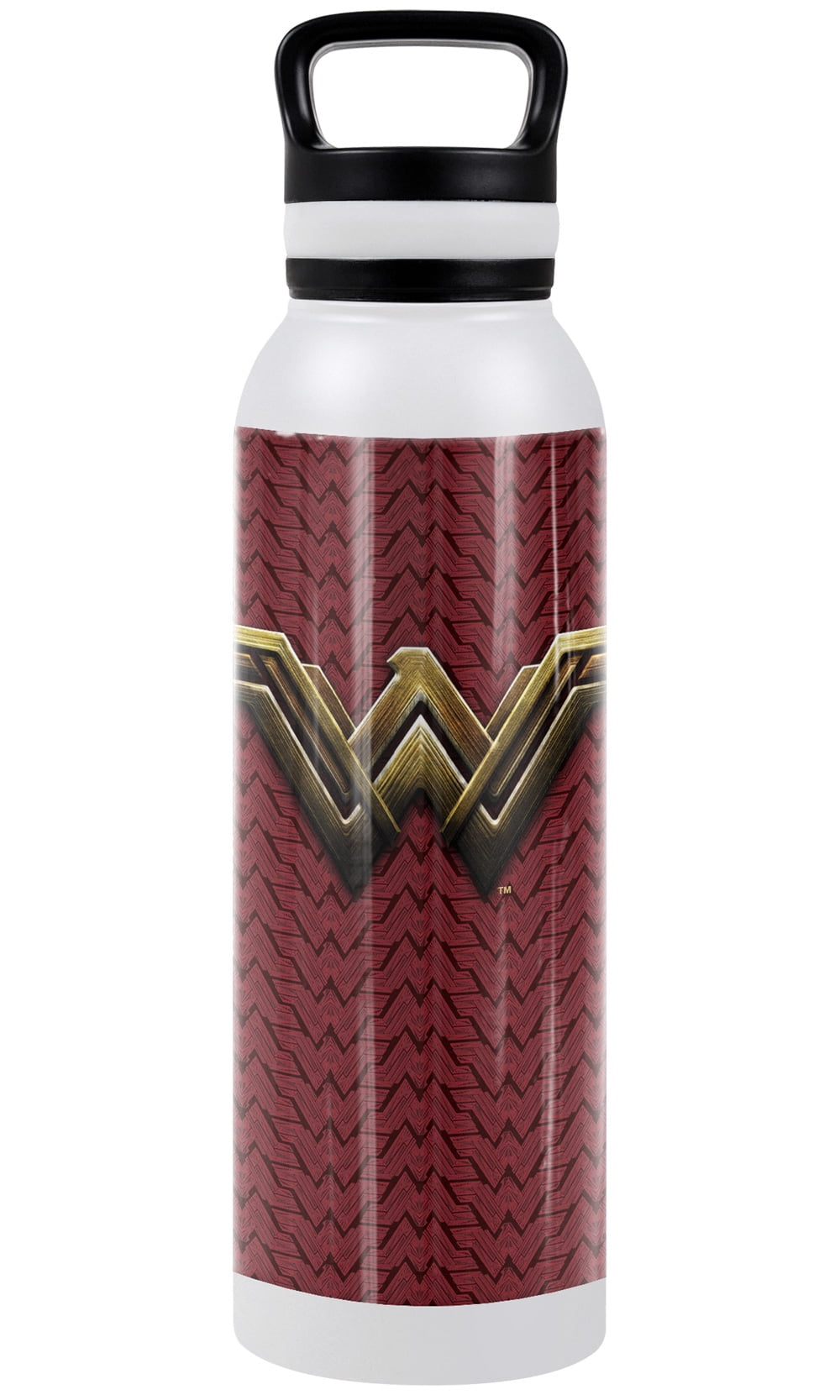 Wonder Woman Official Logo 24 oz Insulated Canteen Water Bottle, Leak ...