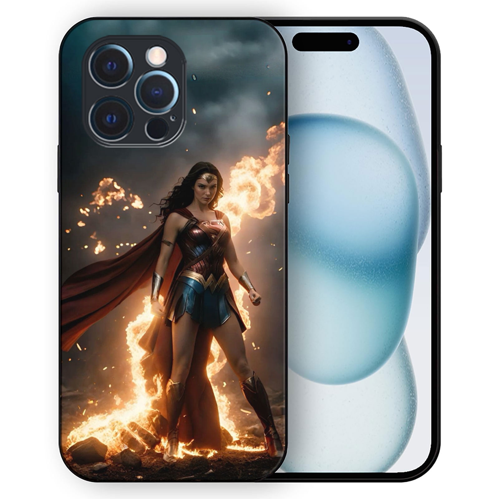 Wonder Woman Phone Case, for iPhone 14 Pro Phone case, featuring a ...