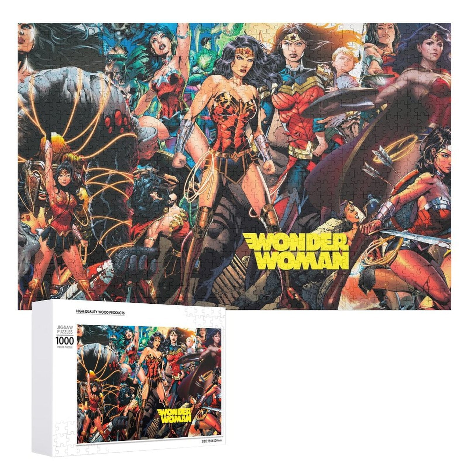 Wonder Woman Puzzle - 1000 PCS Jigsaw Puzzle For Adults Kids Boys Girls ...