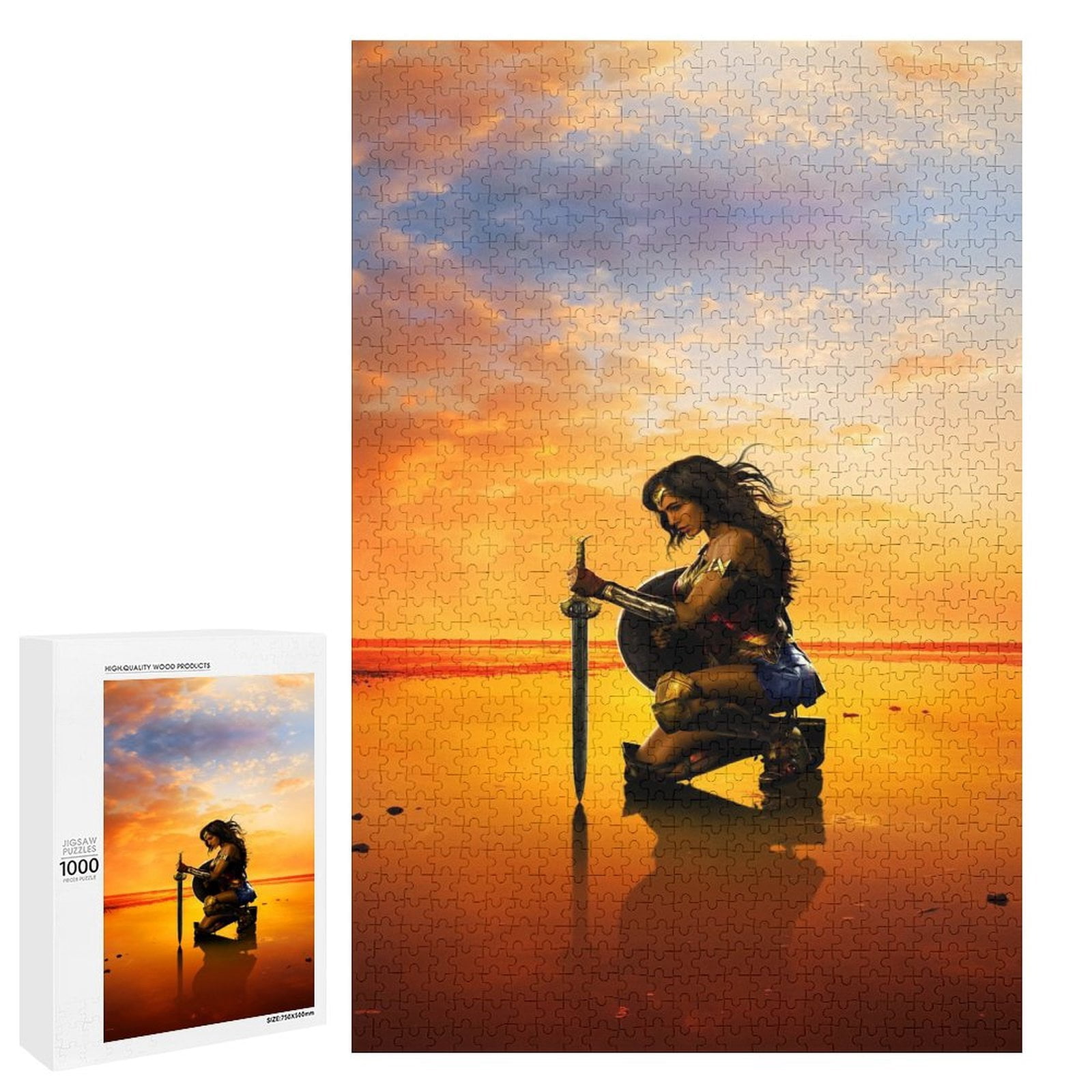 Wonder Woman Puzzle - 1000 PCS Jigsaw Puzzle For Adults Kids Boys Girls ...
