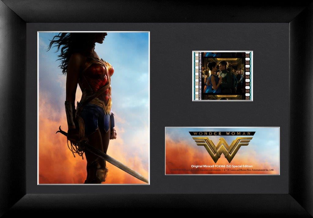 Wonder Woman (Red Gold and Blue) (S2) Minicell FilmCells Framed Desktop ...