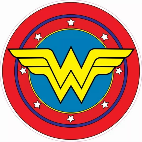 Wonder Woman Round Logo Sticker Window Decal Multiples Phone Decal ...
