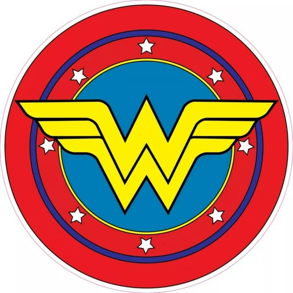 Wonder Woman Round Logo Sticker Window Decal Multiples Phone Decal ...