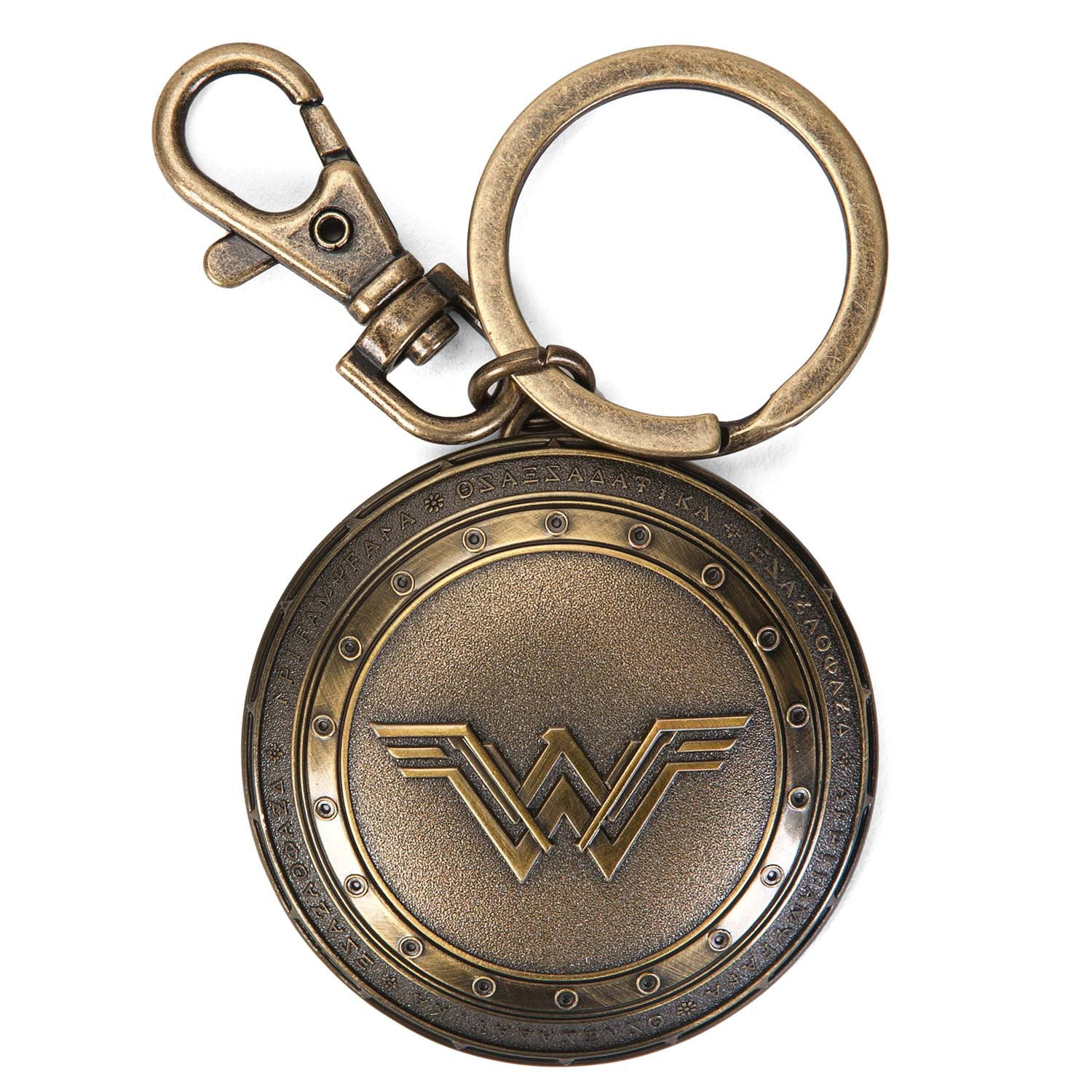 Wonder Woman Shield Brass Keychain #45502 - Walmart.com