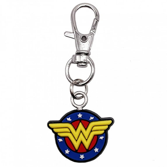 Wonder Woman Shield Logo Rubber Keychain - Walmart.com
