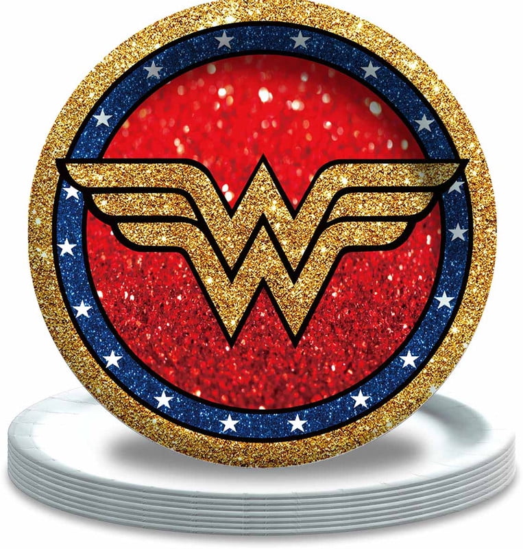 Wonder Woman Tableware Plates Party Supplies Birthday Decorations ...