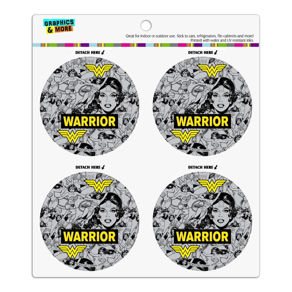 Wonder Woman Warrior Pattern Refrigerator Fridge Locker Vinyl Circle ...