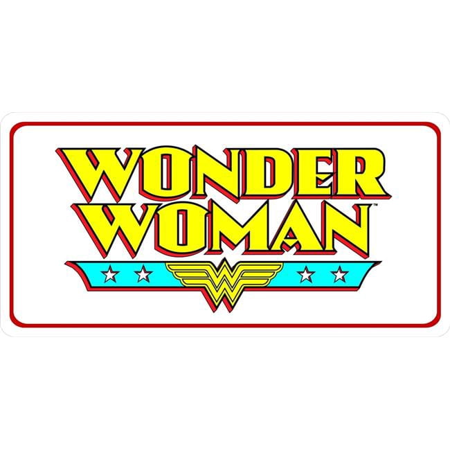 Wonder Woman White Photo License Plate - Walmart.com