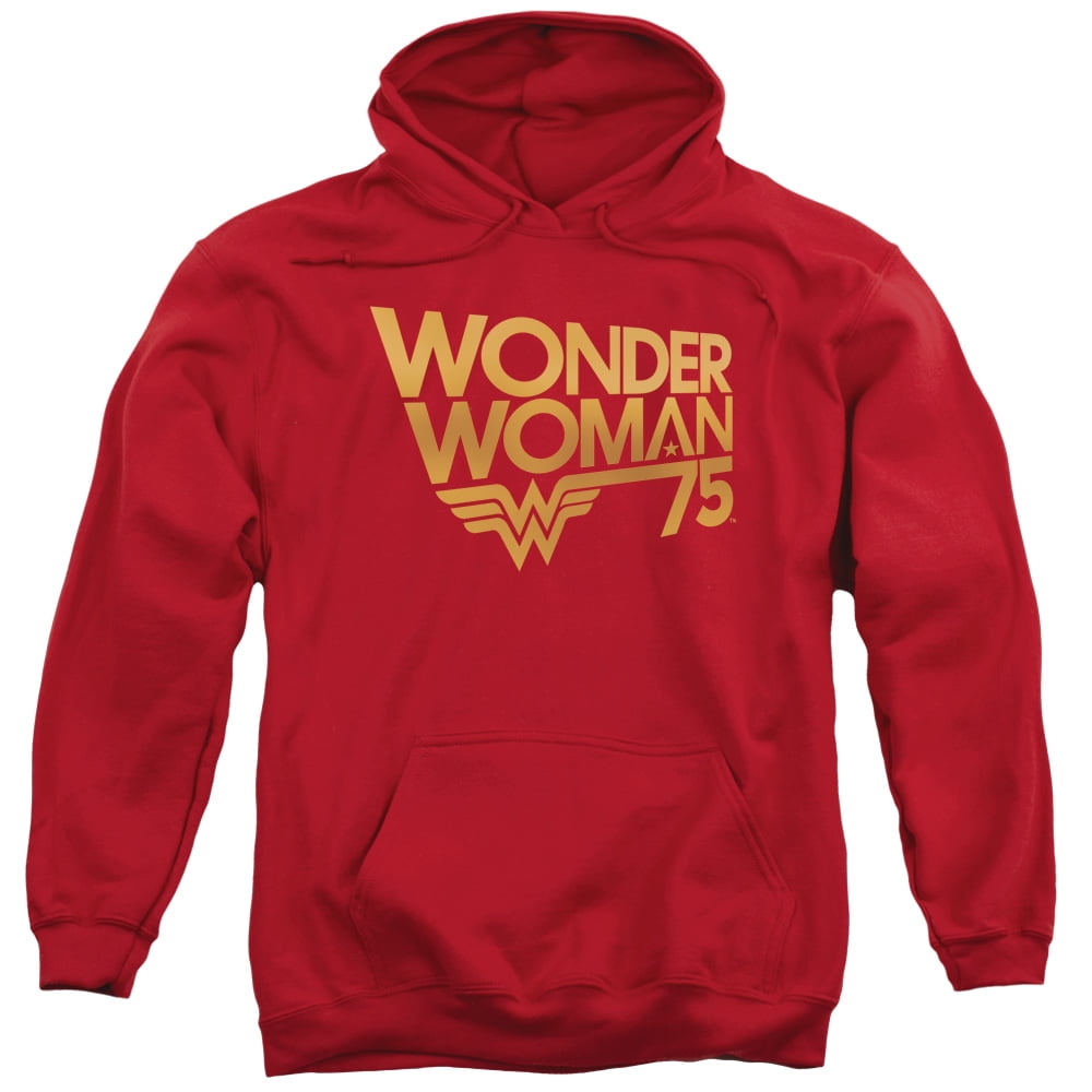 Wonder Woman - Wonder Woman 75Th Anniversary Gold Logo - Pull-Over ...