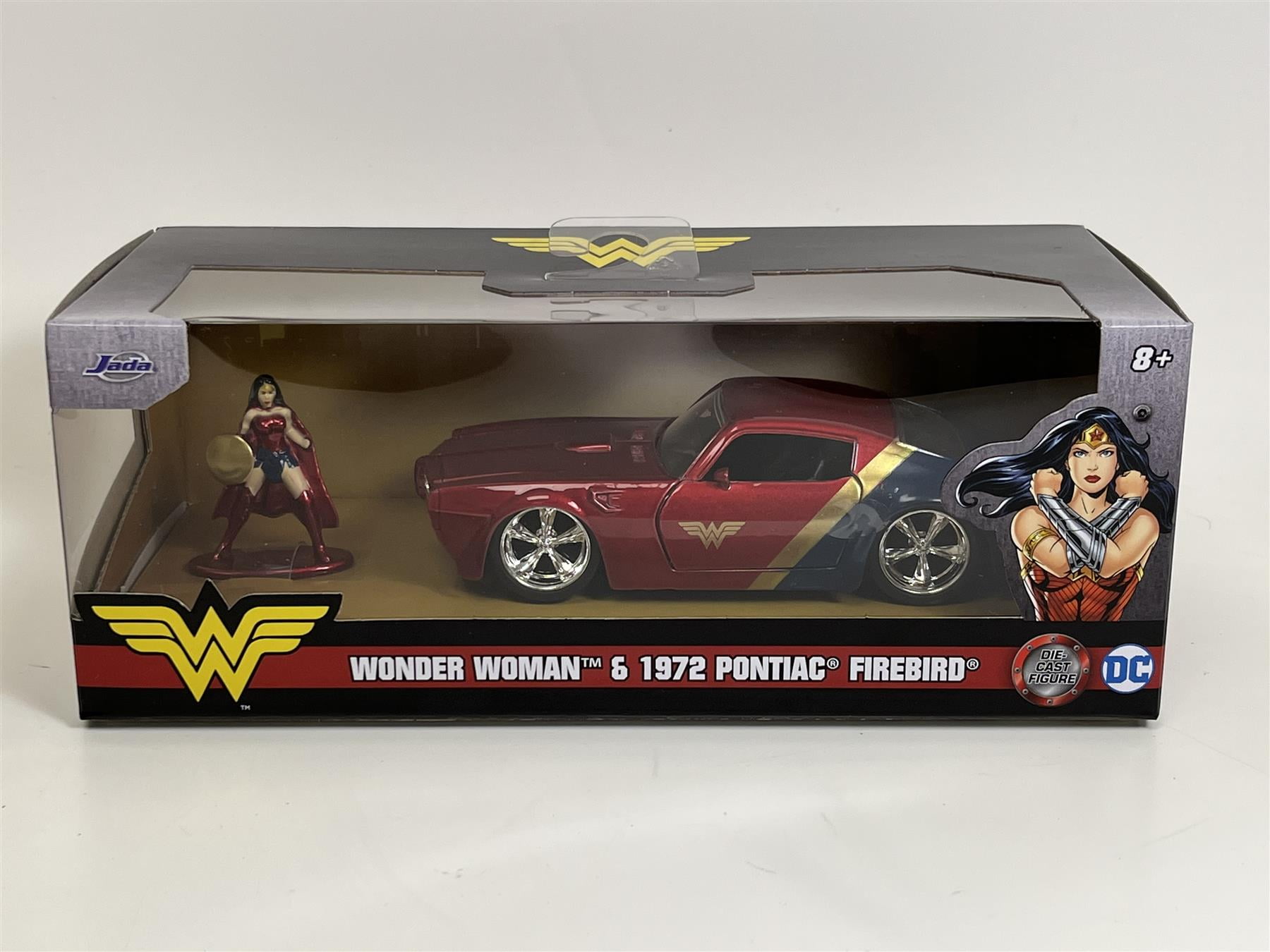 Wonder Woman and 1972 Pontiac Firebird 1:32 Scale Jada 253253009 ...