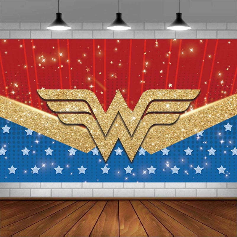 Wonder Woman Backdrop Party Supplies Taspestry Background Banner ...