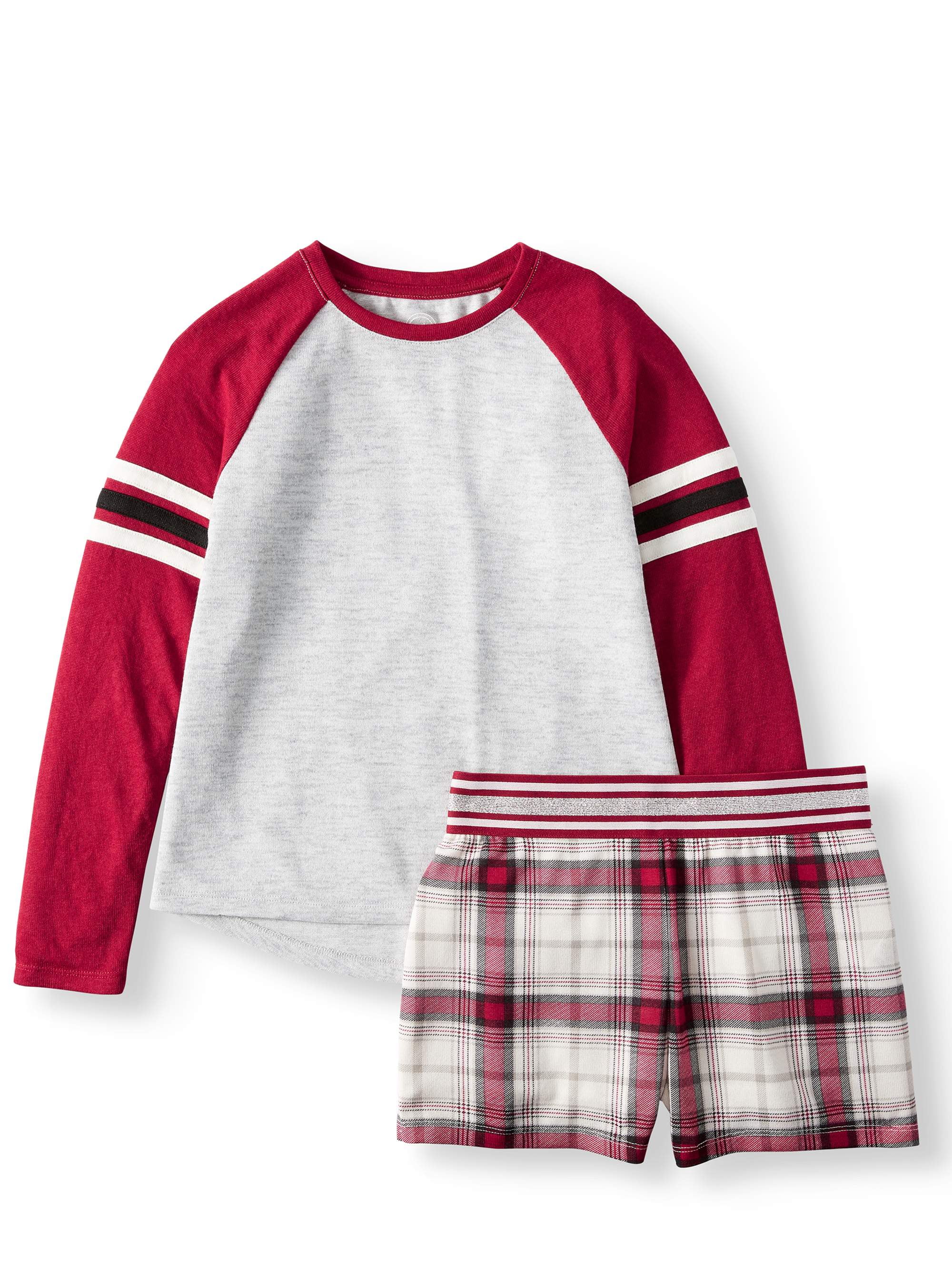 Wonder nation girls short pajama sleep set (little girl, big girls, and ...