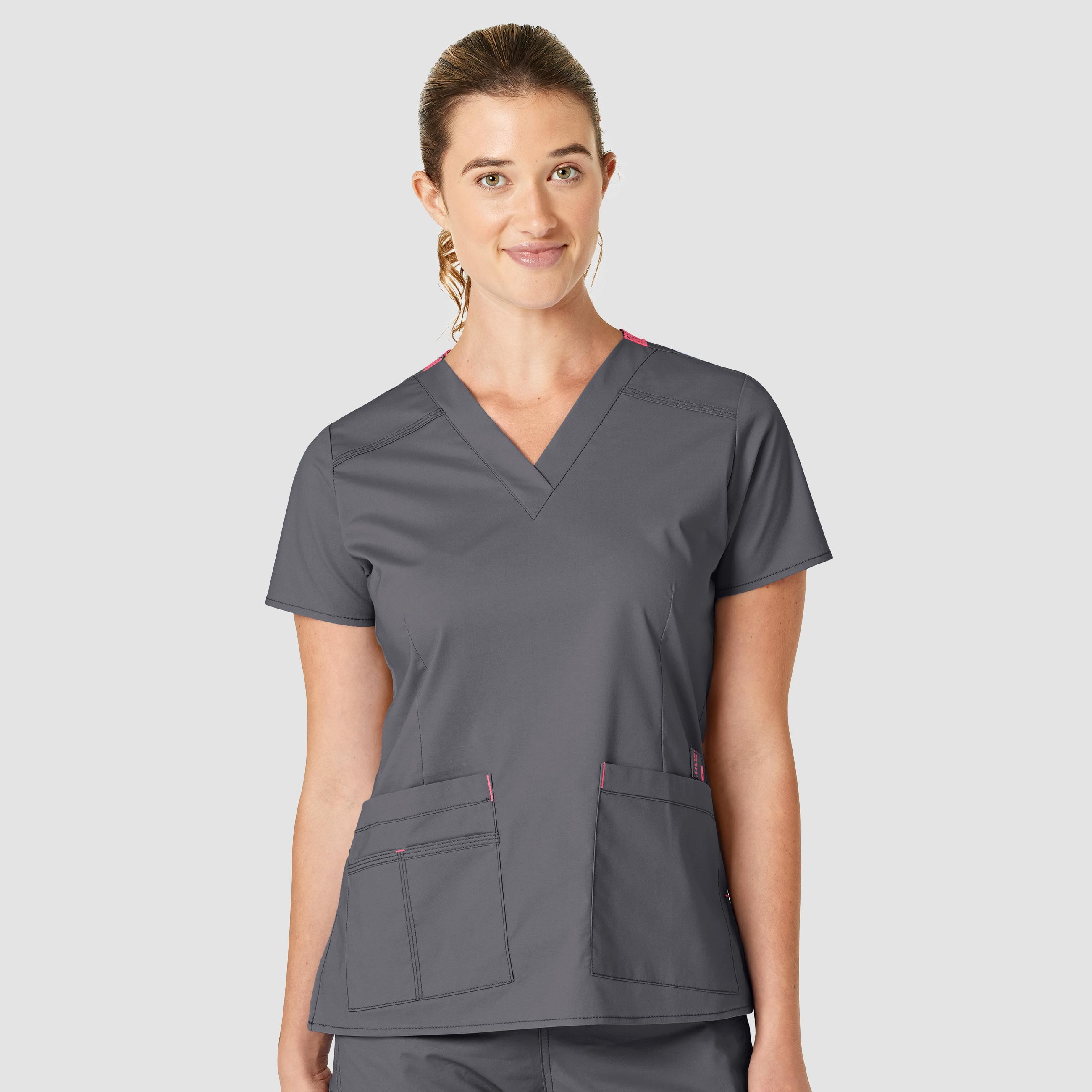 WonderWink WonderFLEX 6108-Verity V-Neck Scrub Top - Walmart.com