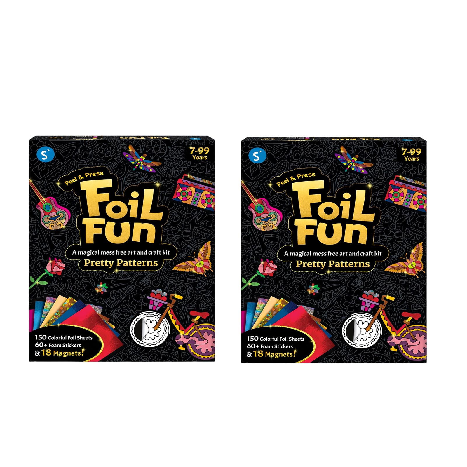 WonderHive Foil Fun - Pretty Patterns,Foil Art Colorful Creative ...